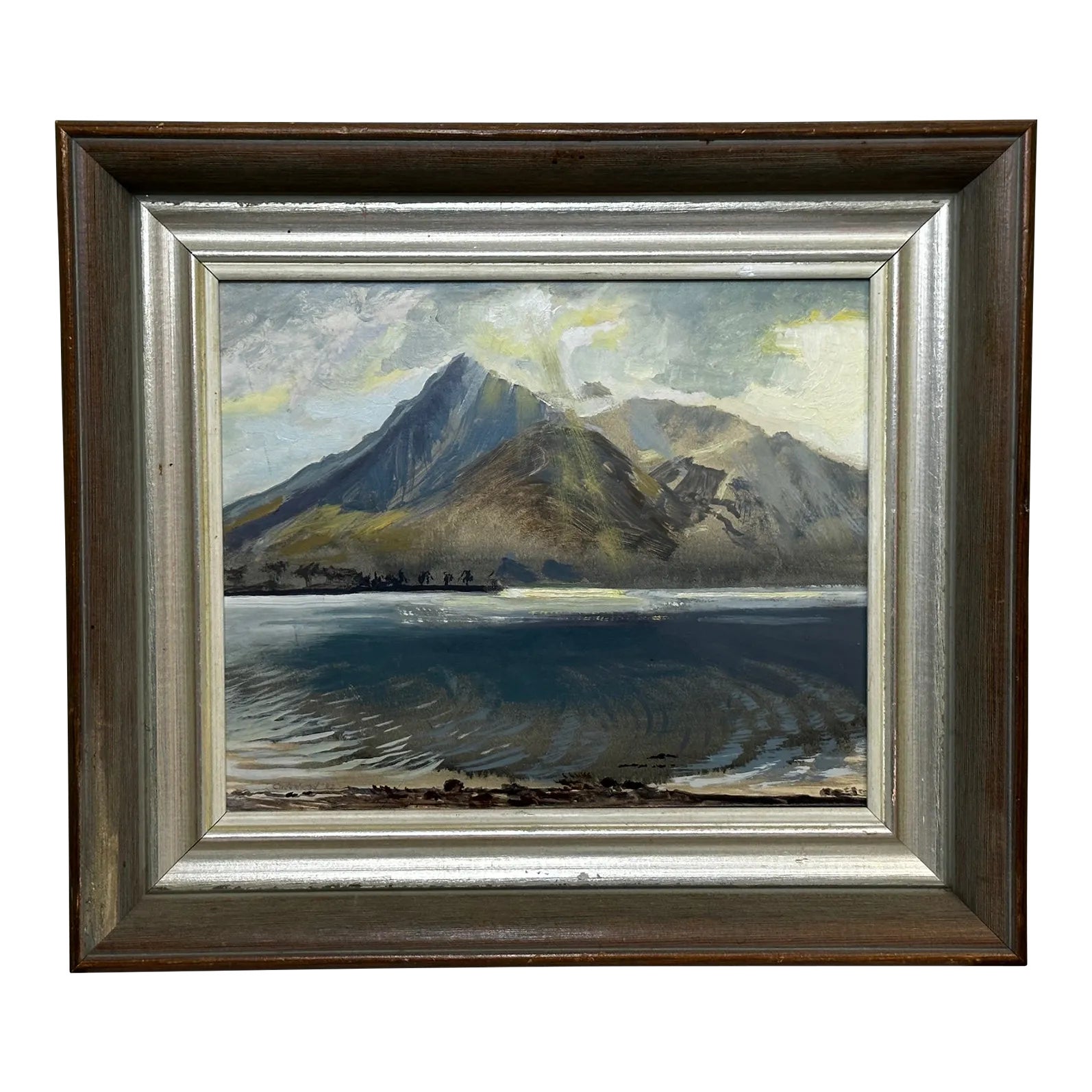 1980's Scottish Highlands Oil Painting of Beinn Bhàn Loch Levan by ...
