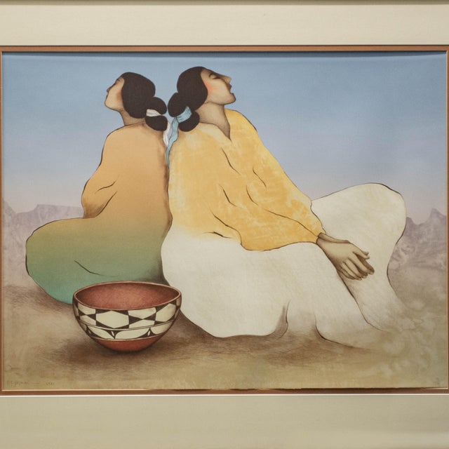 Large Rc Gorman Signed & Numbered Lithograph "Santo Domingo" | Chairish