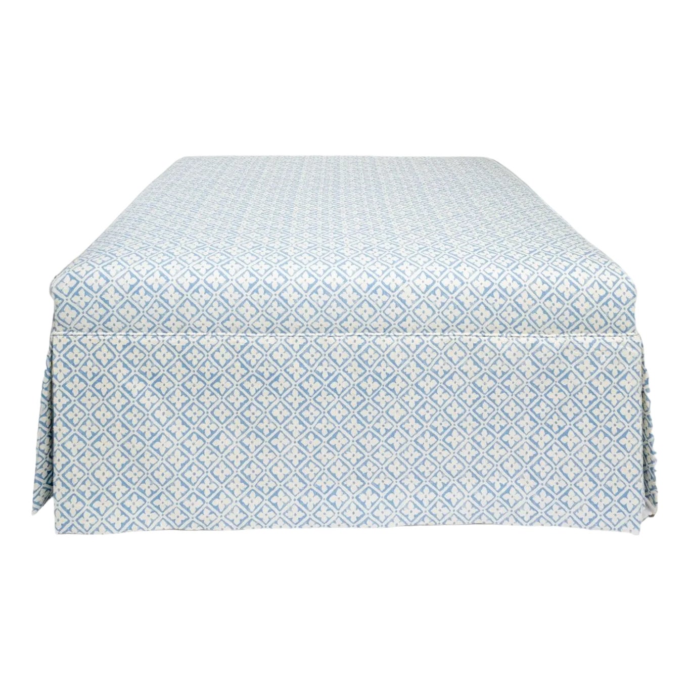 China Seas "Puccini" Upholstered Cocktail Table Ottoman | Chairish