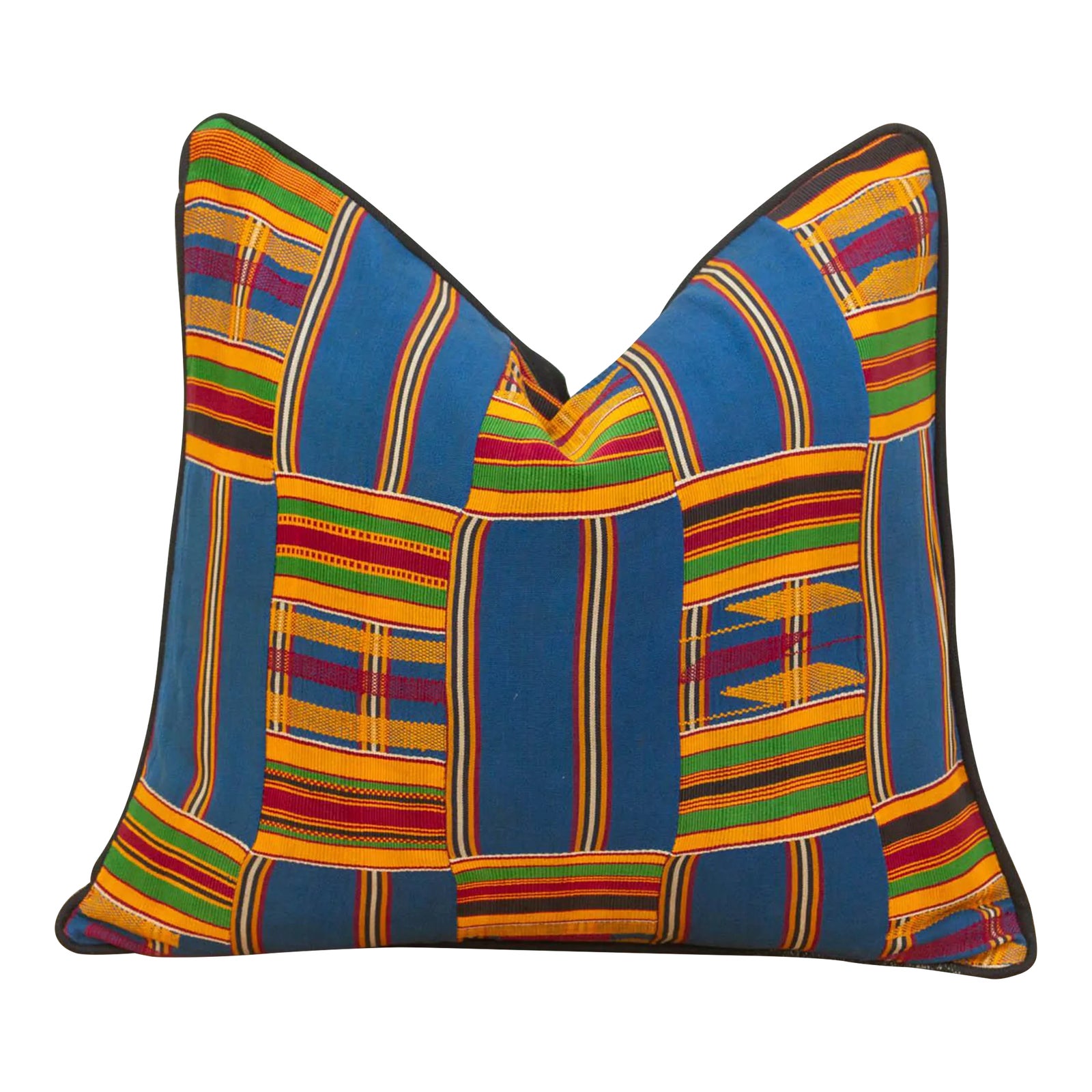 Addae Vintage African Kente Pillow Cover | Chairish