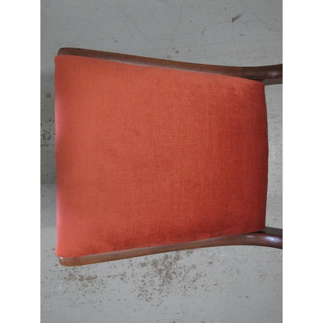 Regency Style Parlor Chairs Red Upholstery - a Pair | Chairish