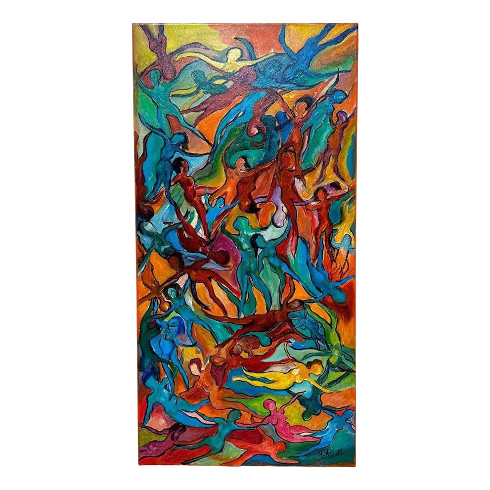 Human Jungle, Painting, Framed | Chairish