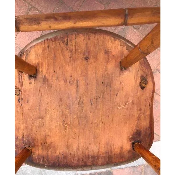 Early 19th Century Antique American Rod Back Windsor Side Chair | Chairish