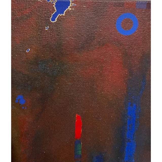 Modernist American Abstract Expressionist Pop Art Painting on Canvas James Yohe, 1980 | Chairish