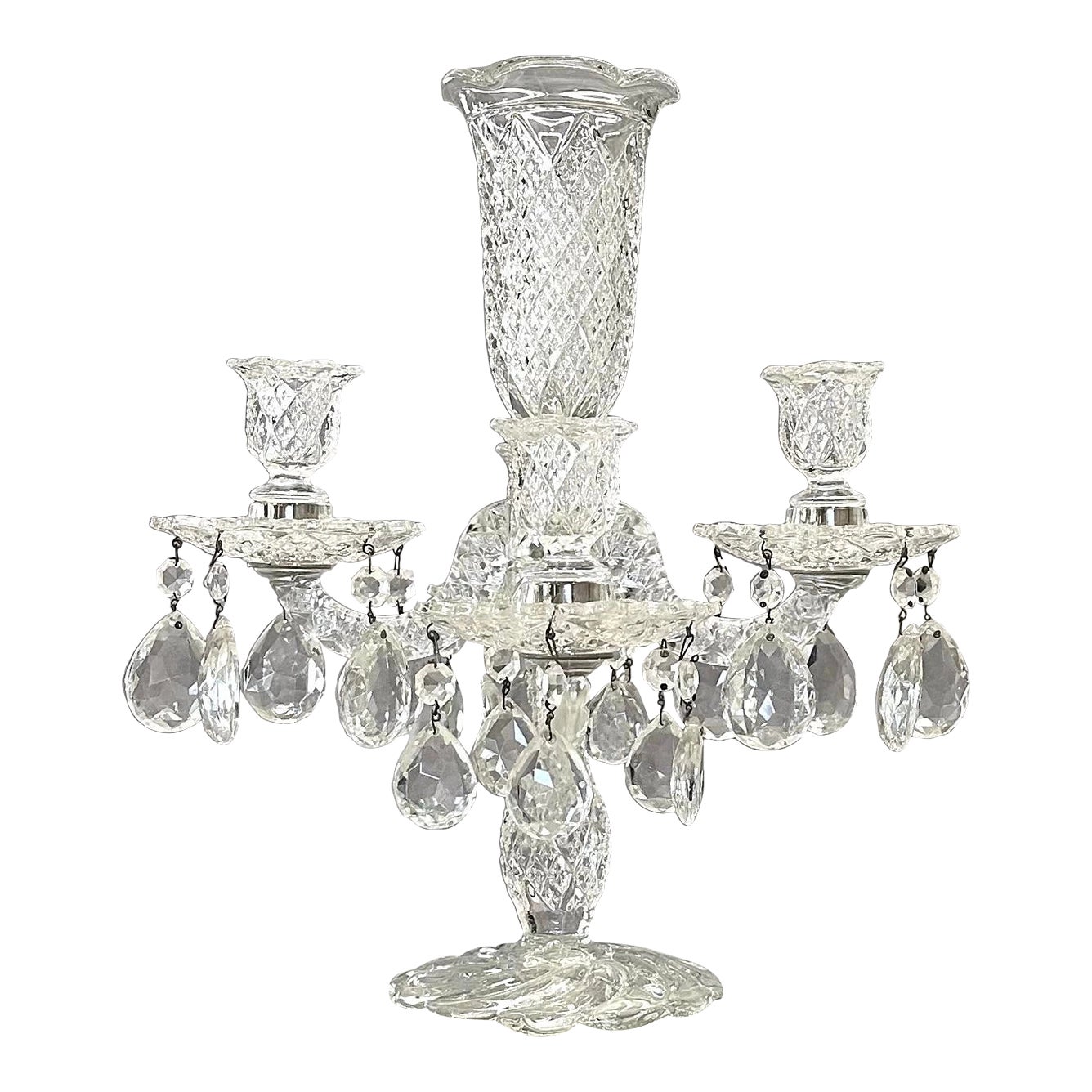 Vintage Duncan Miller Candelabra Centerpiece With Epergne & Hanging ...