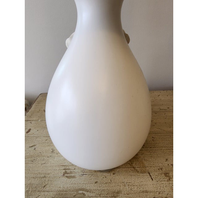 Vintage Magnolia Flower Ceramic Table Lamp | Chairish