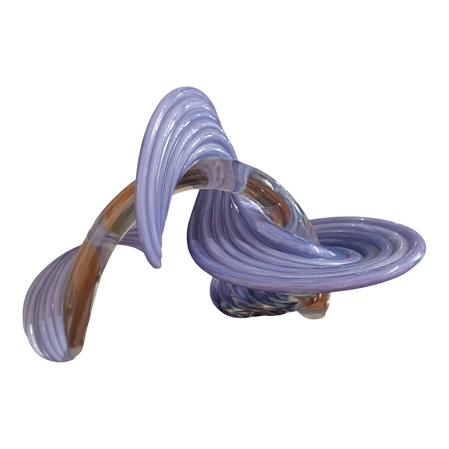 Late 20th Century Handblown Art Glass Heechee Sculpture | Chairish