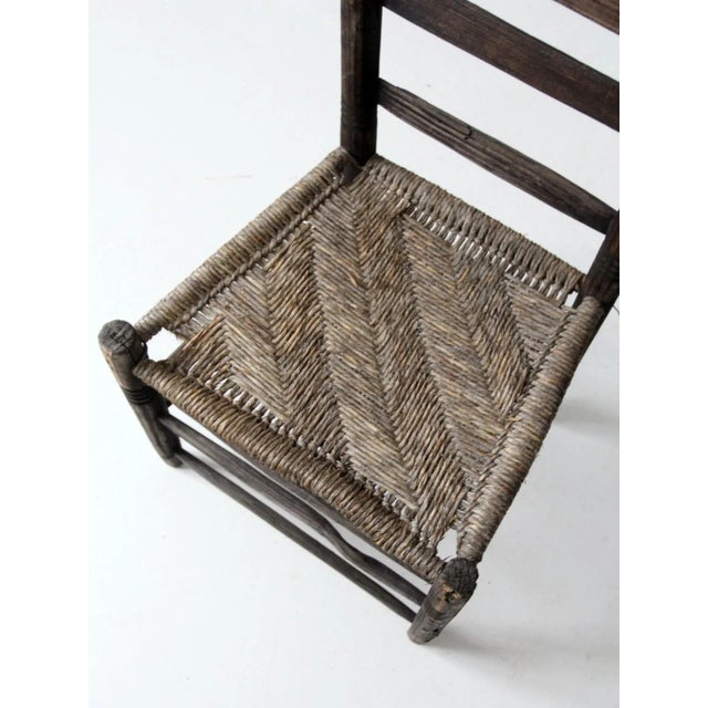 Antique Rush Seat Chair | Chairish