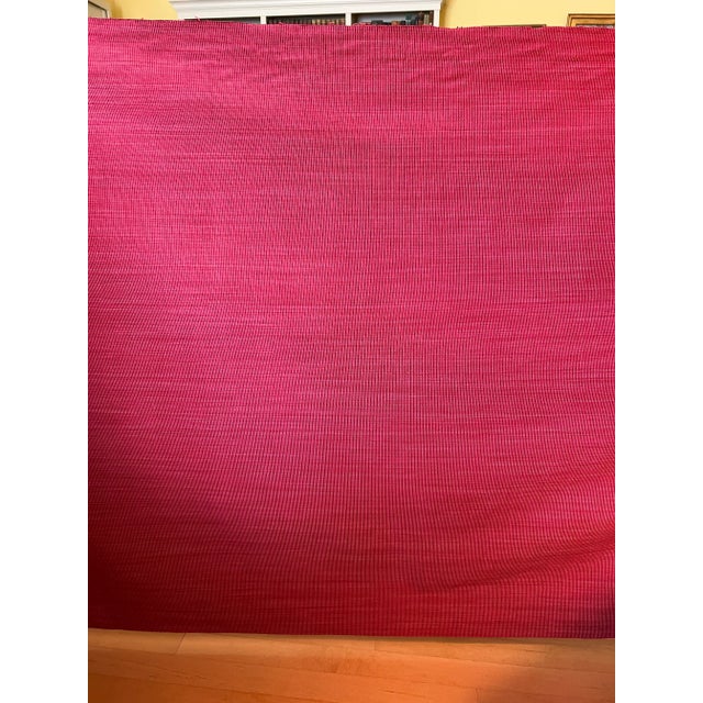Vintage 1980s Solid Red Color Upholstery Fabric With Ribbed Pattern- 8 ...