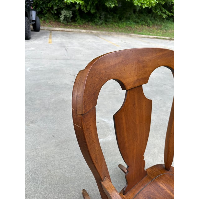 1970s Vintage Wooden Rocking Chair, Virginia Stamped | Chairish