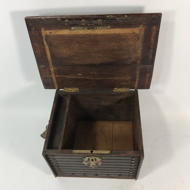Gilded Bronze Dog Box | Chairish