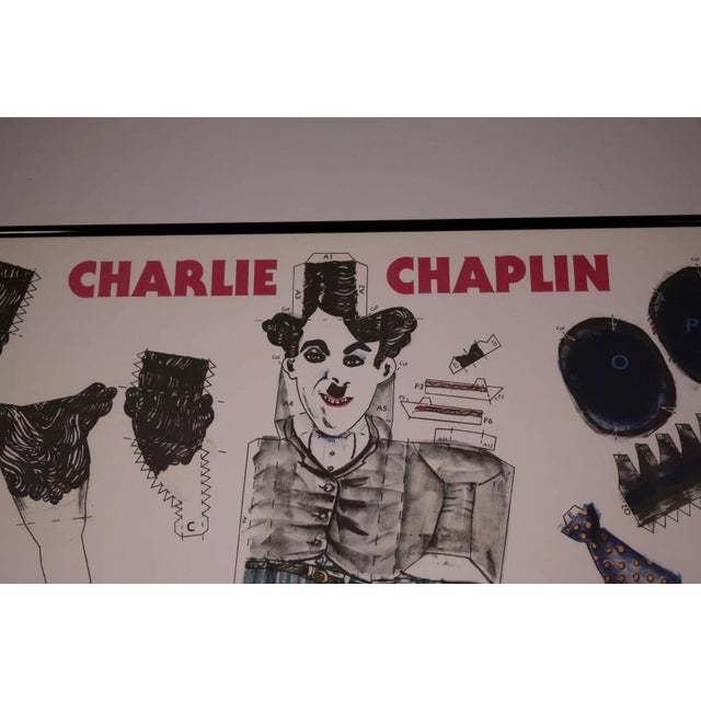 Red Grooms Charlie Chaplin Contemporary Pop Art Lithograph Poster ...