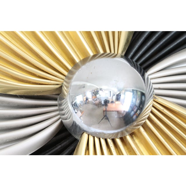 Vintage 1990 Tri-Color Pinwheel Wall Art by Curtis Jere | Chairish