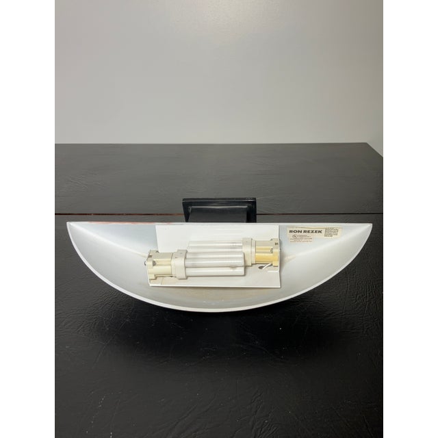 1980s Ron Rezek 17" Brushed Metal Architectural Sconce From Municipal ...