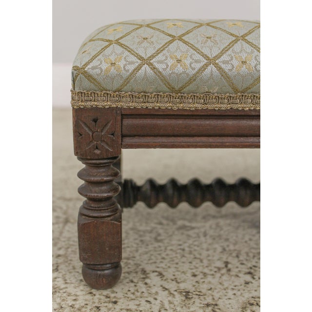 Vintage 1930s Victorian Style Upholstered Ottoman Chairish