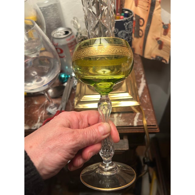 Antique St. Louis Chartreuse Wine Hock Possibly Part of Beethoven ...