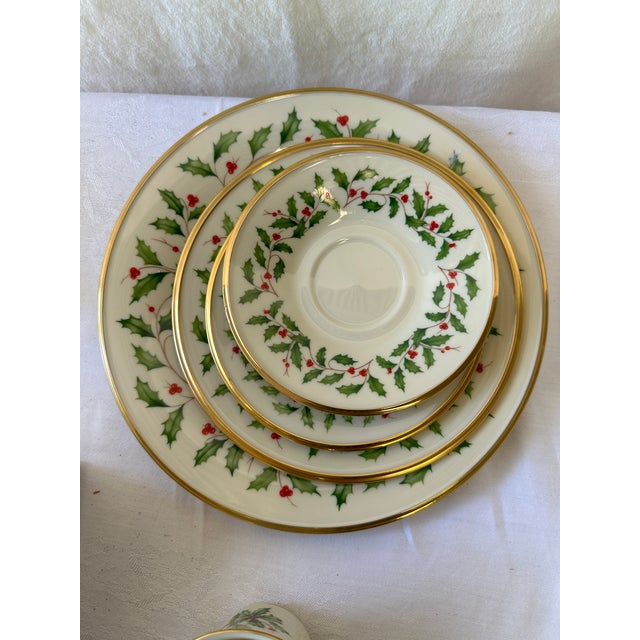 Lenox Holiday China Dinnerware Set- 60 Pieces | Chairish