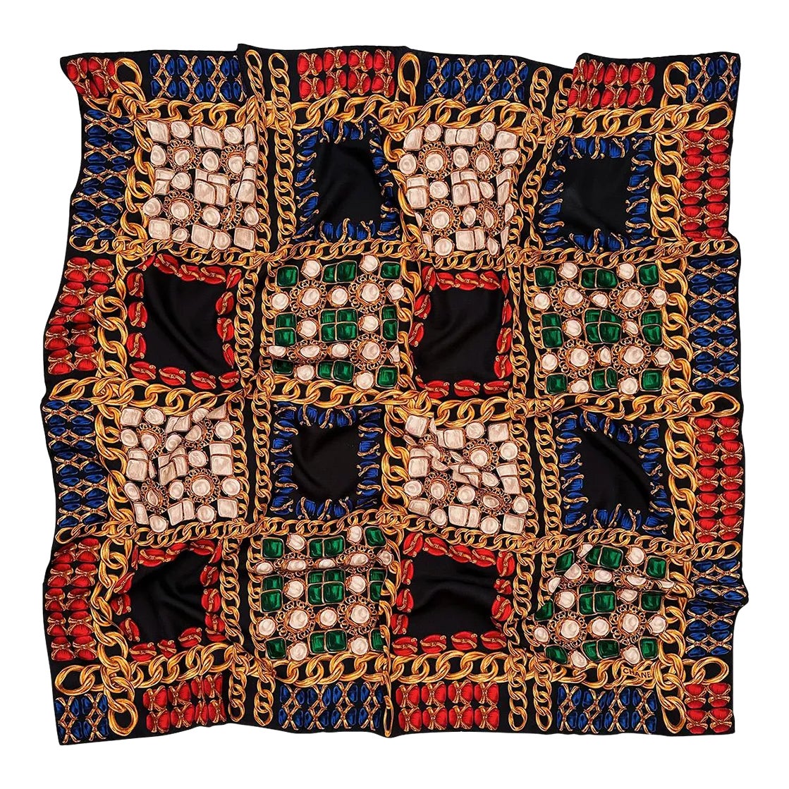 Vintage Chanel Chain Scarf | Chairish