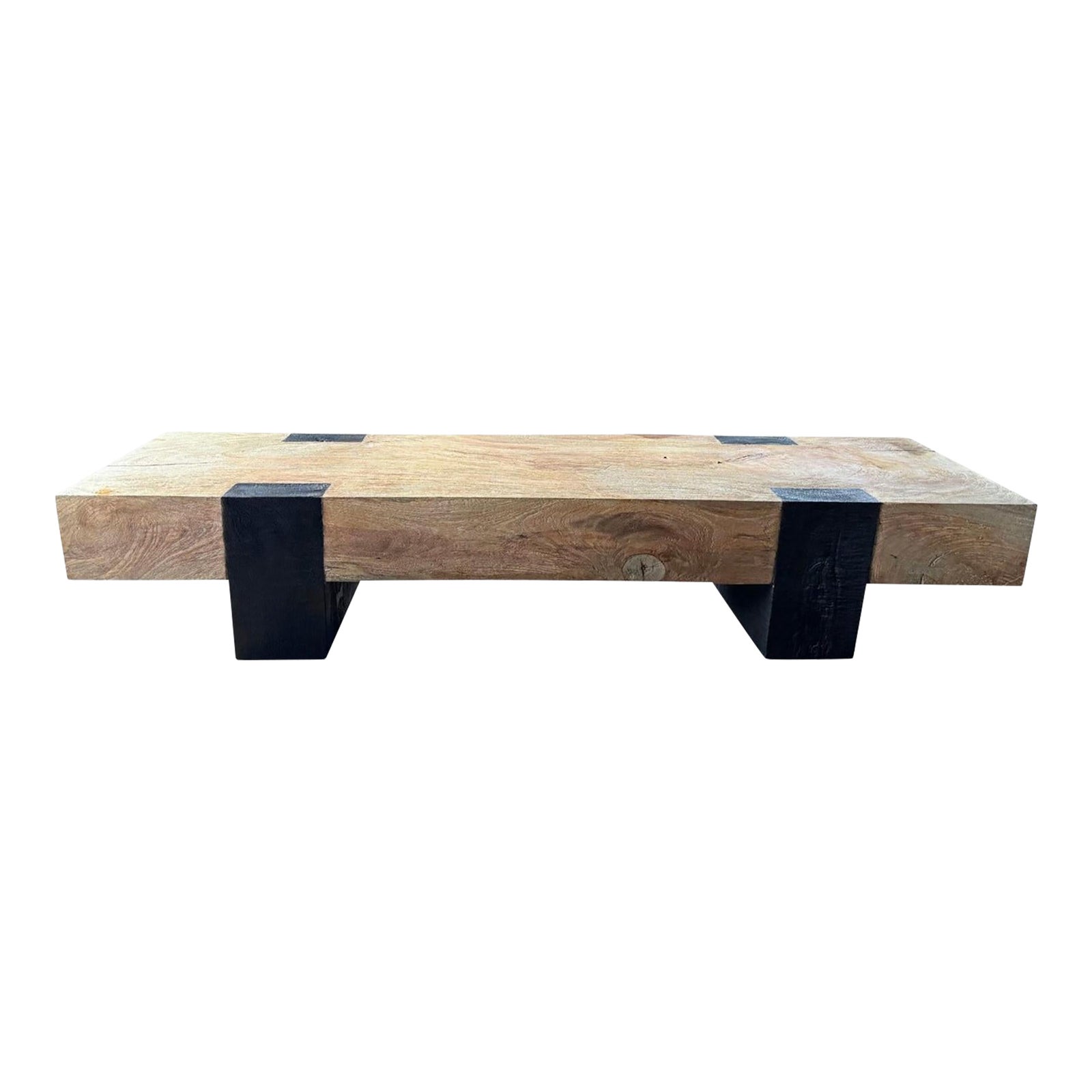 Sculptural Mango Wood Bench, Modern Organic, Stunning Wood Textures ...