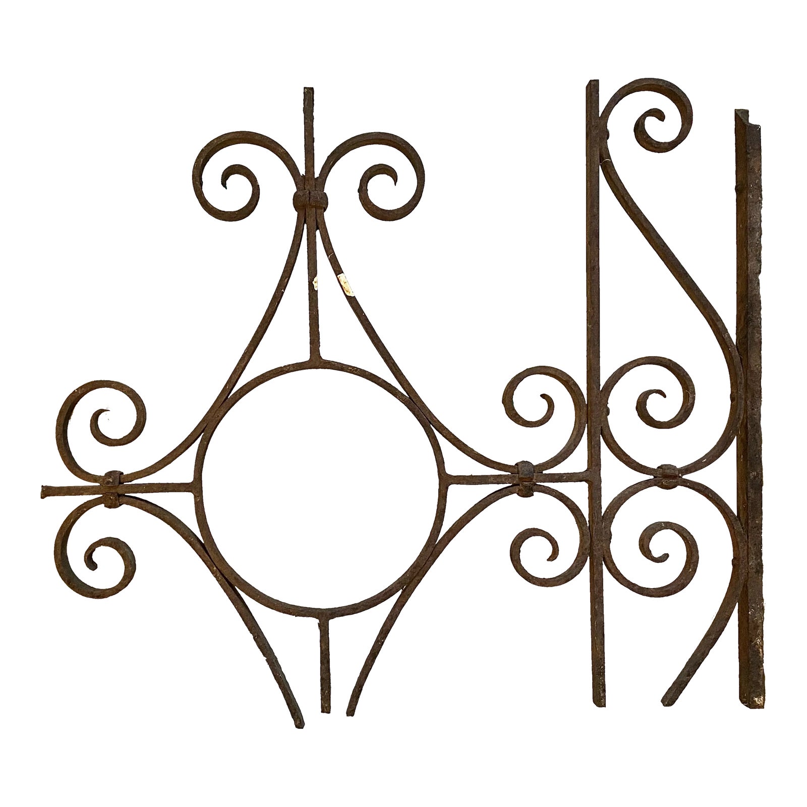 metal scrollwork panels