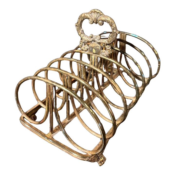 Circa 1820 Georgian Old English Sheffield Silver Plate Crested Toast ...