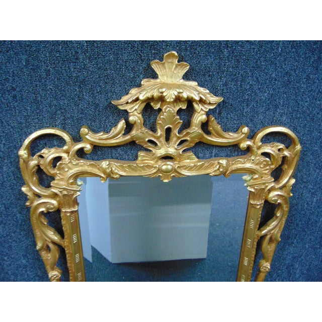 Italian Rococo Reticulated Gold Gilt Mirror | Chairish