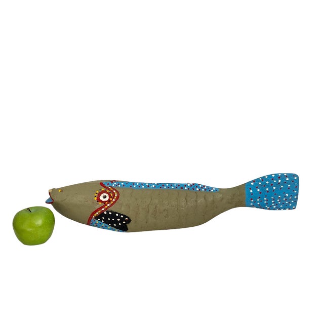 African Wooden Fish Bozo Tribe Mali 20.5" | Chairish