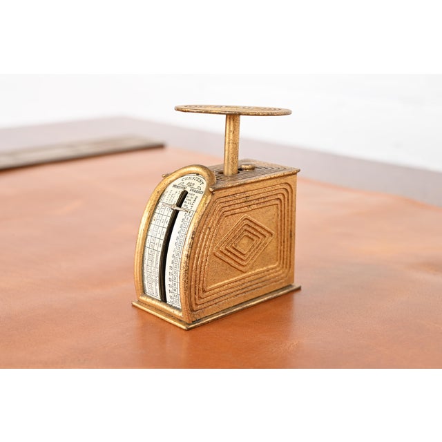 Tiffany Studios New York Graduate Bronze Doré Postage Scale | Chairish