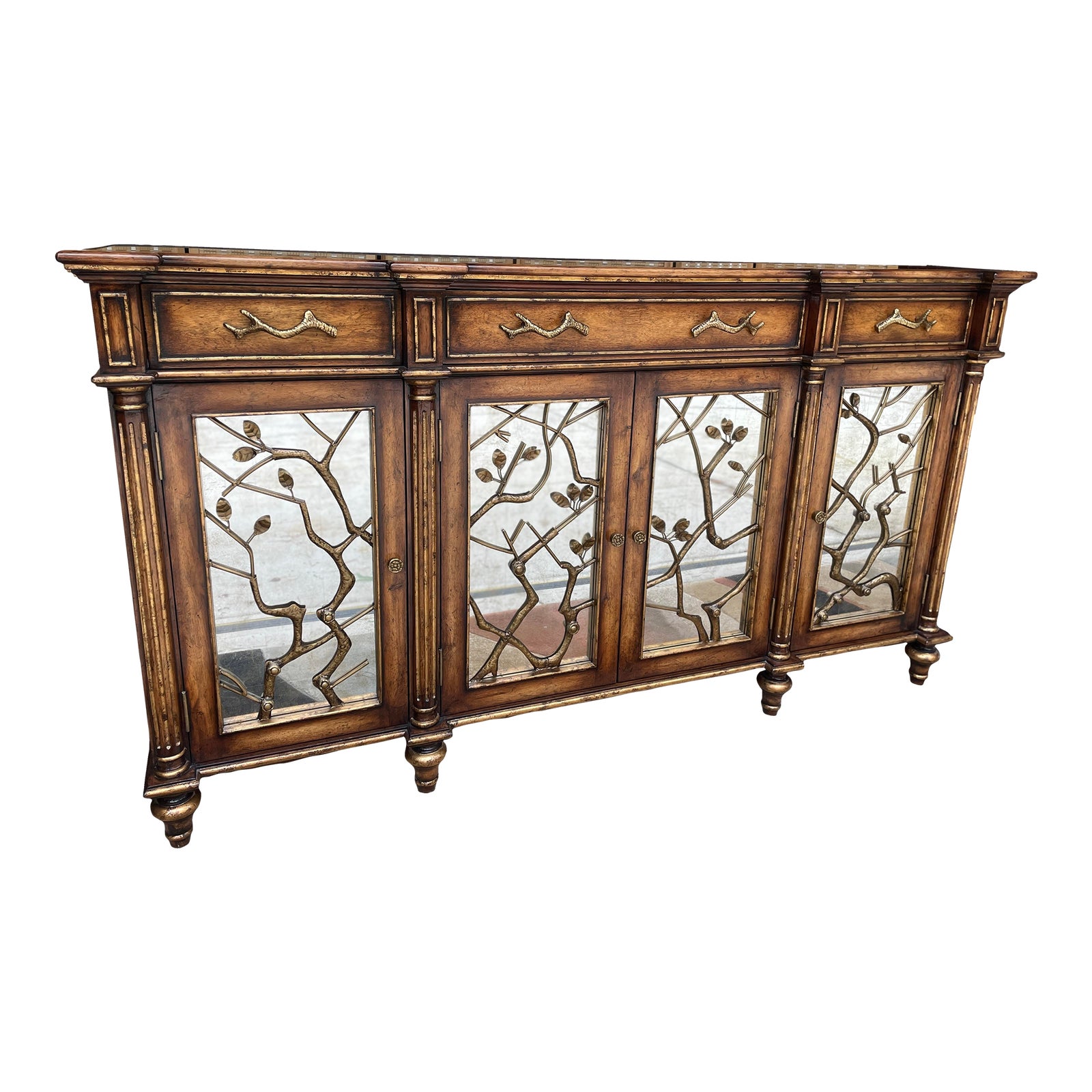 Reproduction Sideboard Buffet by John Richards | Chairish