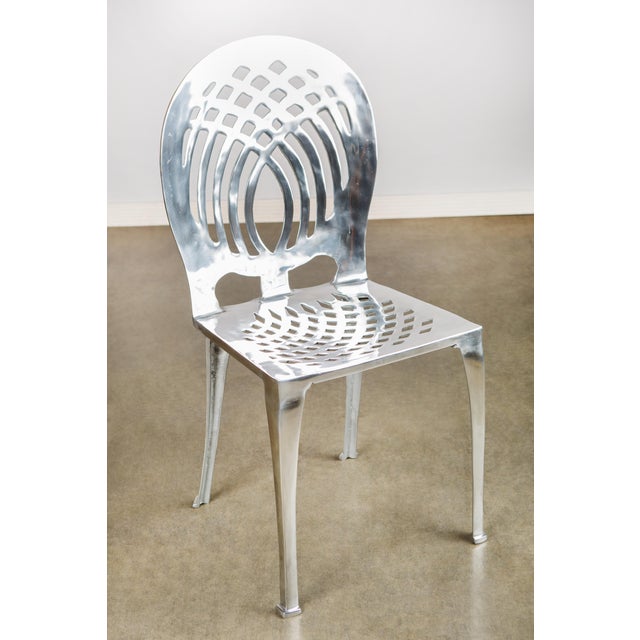 Statements by J Contemporary Aluminum Side Chair | Chairish