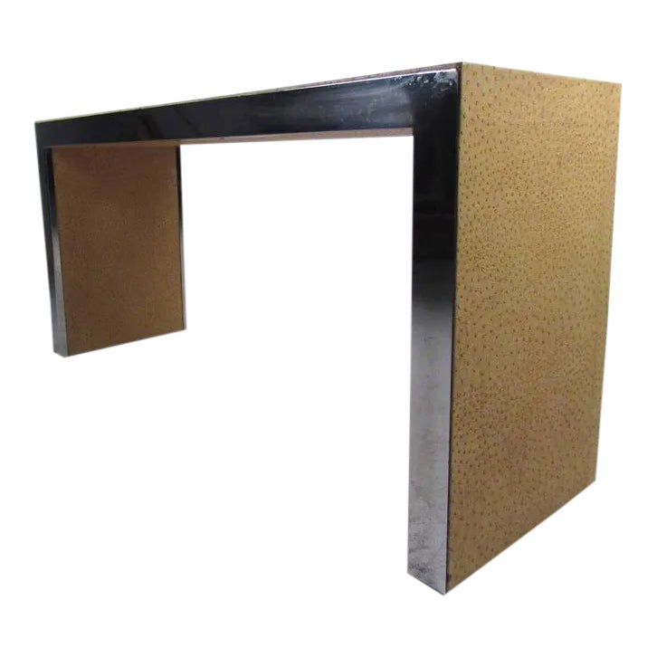 Karl Springer Style Console Table | Chairish