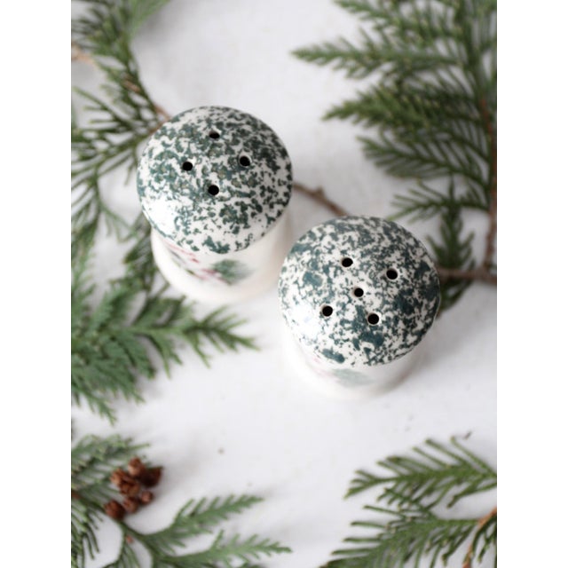 Vintage Let It Snow Christmas Salt & Pepper Shakers | Chairish