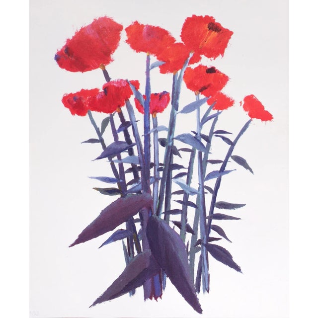 1995 French Exhibition Poster, Gerard Gasiorowski, Pots De Fleurs 101 ...