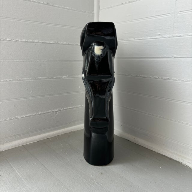 1950s Modernist Horse Head Ceramic Vase by Royal Hickman | Chairish