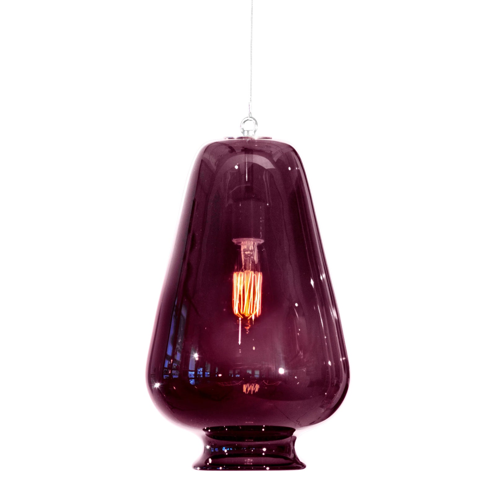 Mars Pendant Light from the Versuvius Collection in Lilac | Chairish