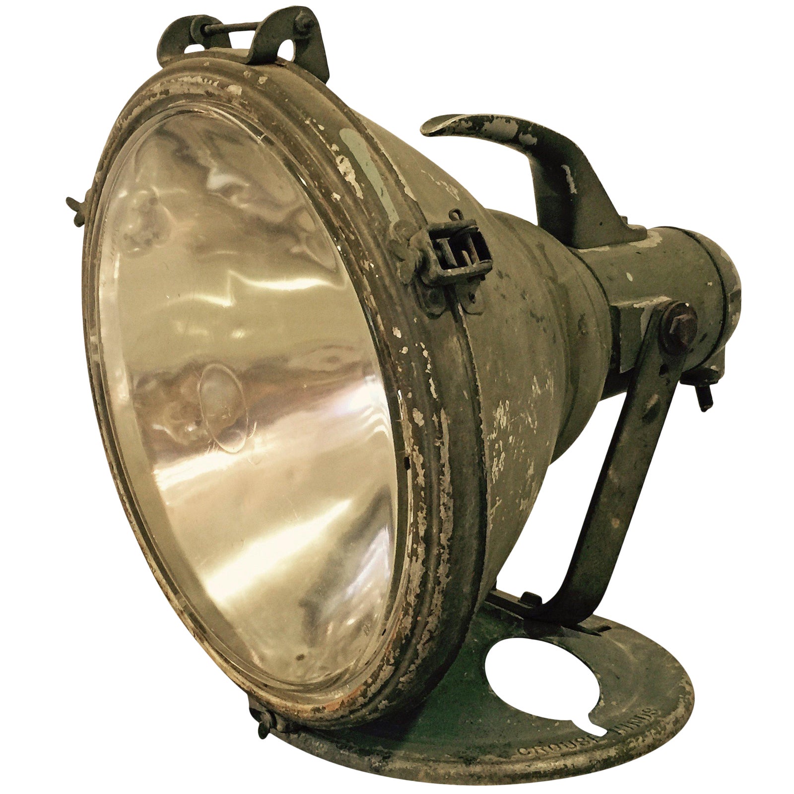Vintage Nautical Crouse Hinds Spotlight | Chairish