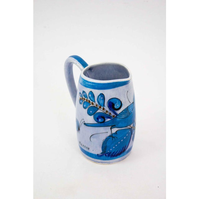 Vintage Mid-Century Mexican Ceramic Pitcher | Chairish