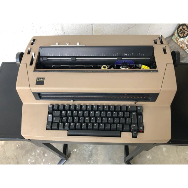 Vintage1970s Ibm Electric Typewriter on Rolling Steel Drop Leaf Cart ...