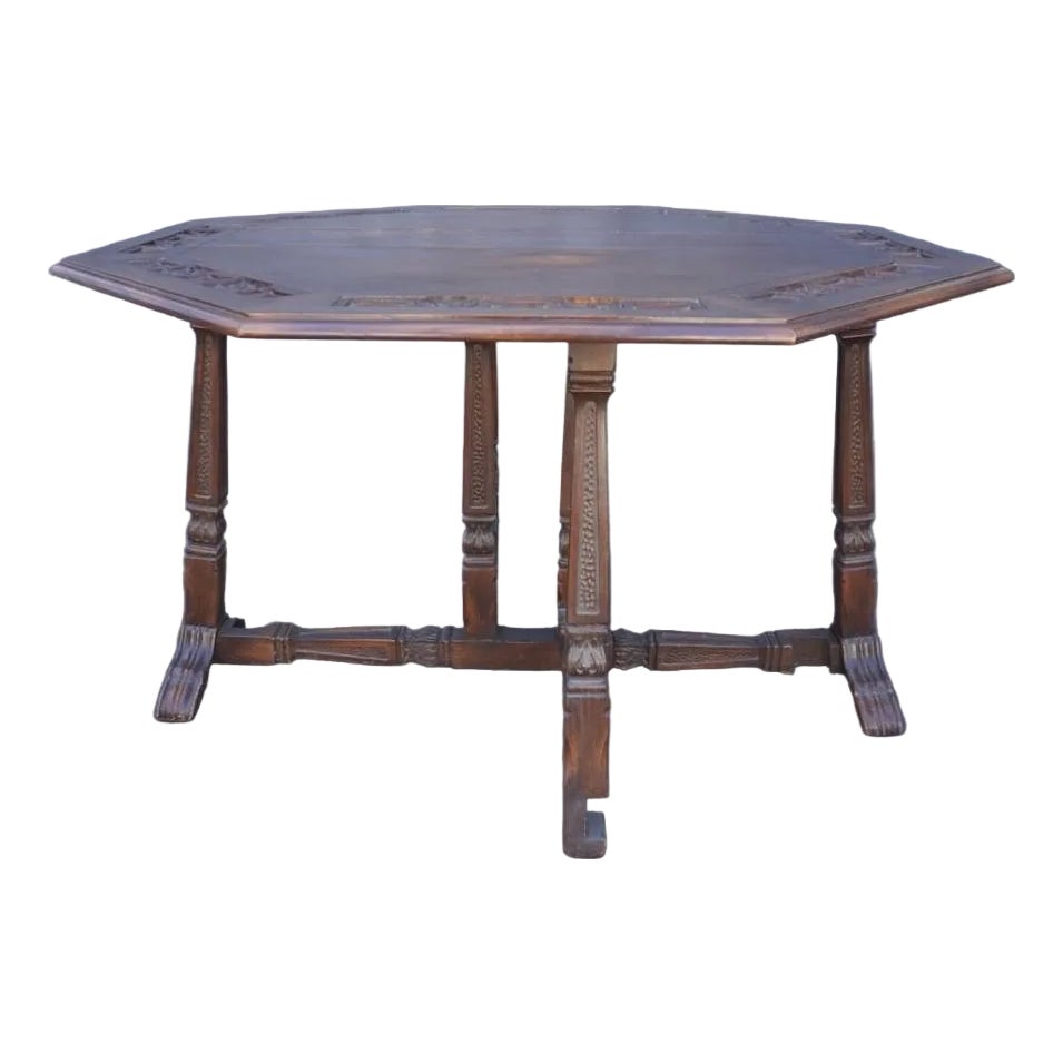 Early 20th Century Attributed to Romweber Hand-Crafted Game Table ...