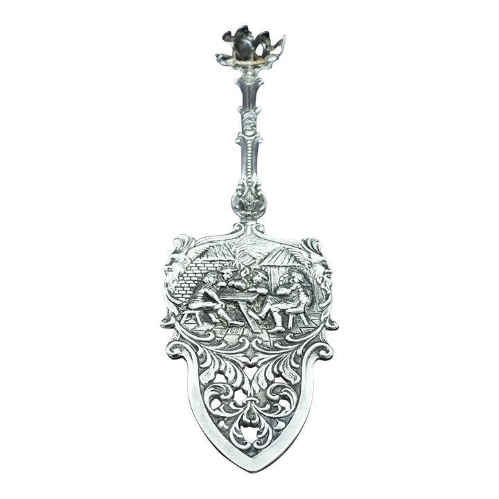 Vintage Dutch Silver Plate Galleon Ship Pie Wedge Cake Server Wedding ...