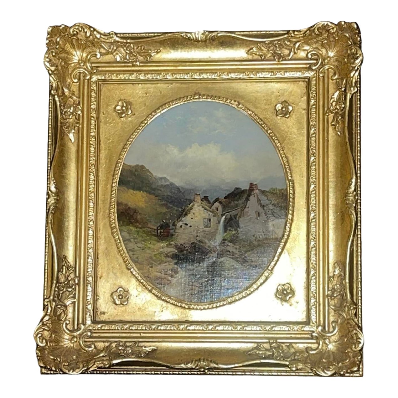 19th Century River Landscape Painting Attributed to Thomas Creswick ...