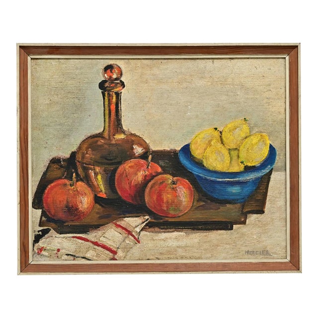 French Vintage Framed Still Life | Chairish