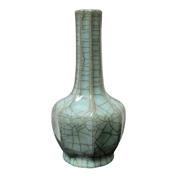 19th Century Guan Ware Bottle Vase | Chairish
