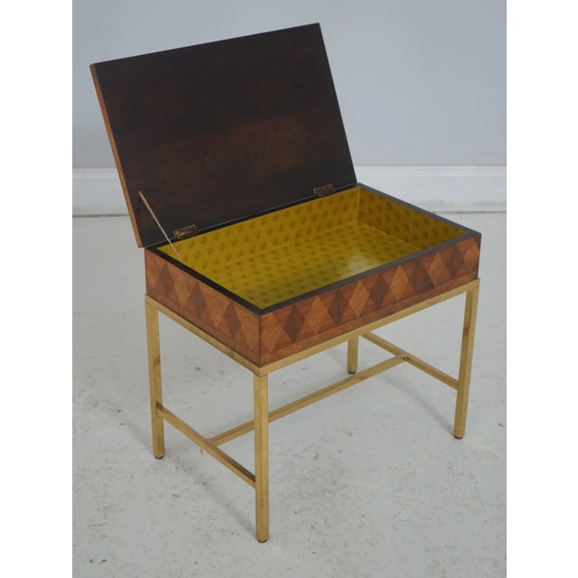 Baker Collector's Edition Inlaid Flip Top Accent Box | Chairish