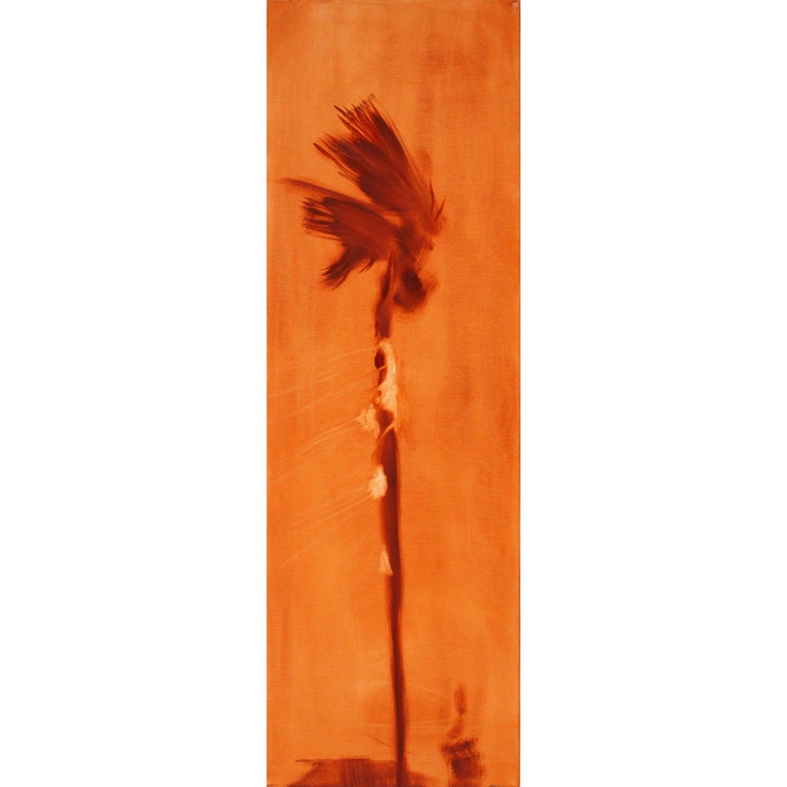 "Inferno 5" Contemporary Abstract Botanical Conceptual Oil Painting ...