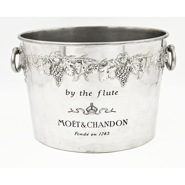 1970s Moët Chandon France Dbl Magnum Champagne Cooler + Toasting Flutes ...