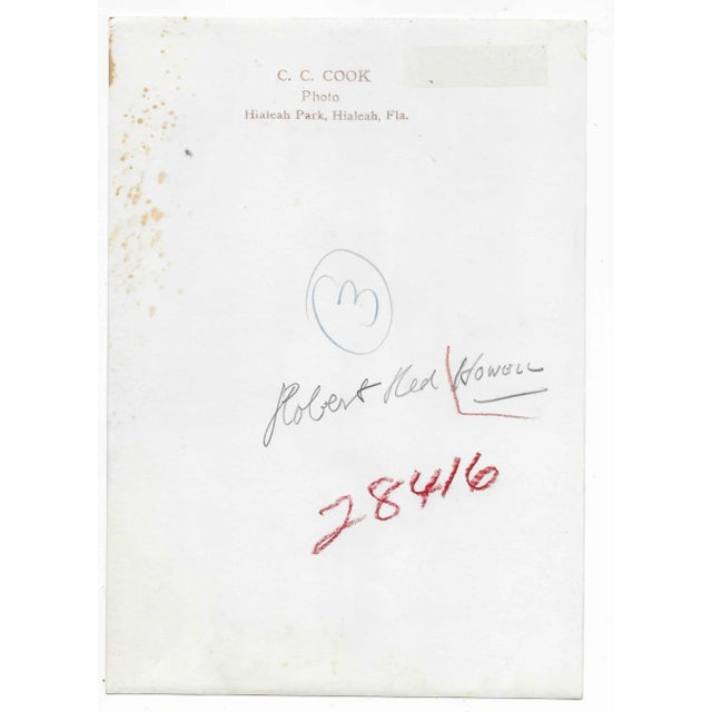 Charles Christian Cook Hialeah Park Jockey Equestrian Photograph | Chairish