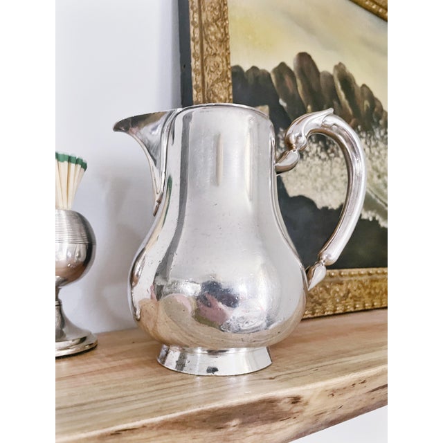 Antique Christofle Silver Milk Pitcher From Grand Hotel Paris | Chairish