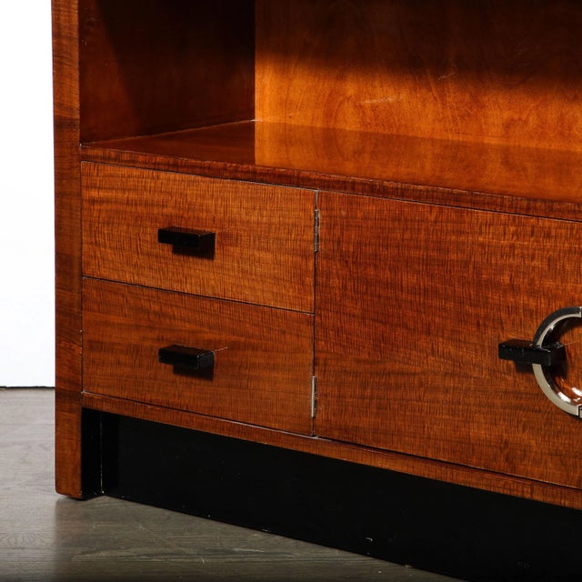 Art Deco East Indian Laurel Bookcase by Gilbert Rohde for Herman Miller ...