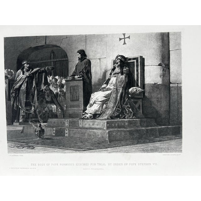 19th Century Print by Jean Paul Laurens Titled “The Body of Pope ...